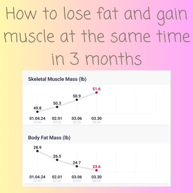 How to lose fat and gain muscle at the same time in 3 months | NakaNaka ...